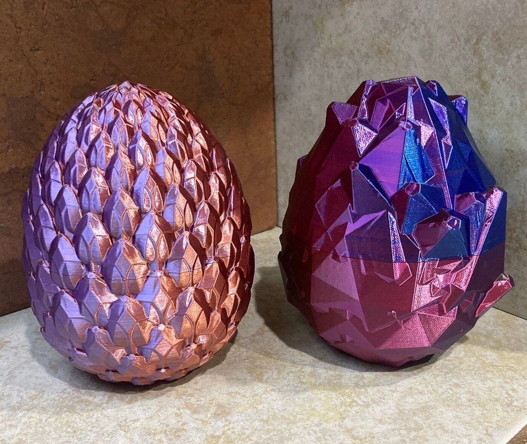 3D Printed Large 6" Dragon Scale or Crystal Egg Authorized Flexi Cinderwing3d PLA - Etsy