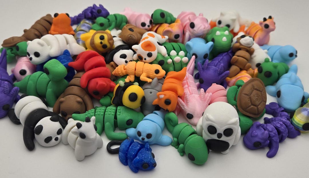 Build Your Own Tiny Creatures Pack 3D Printed Animals Dinosaurs ...