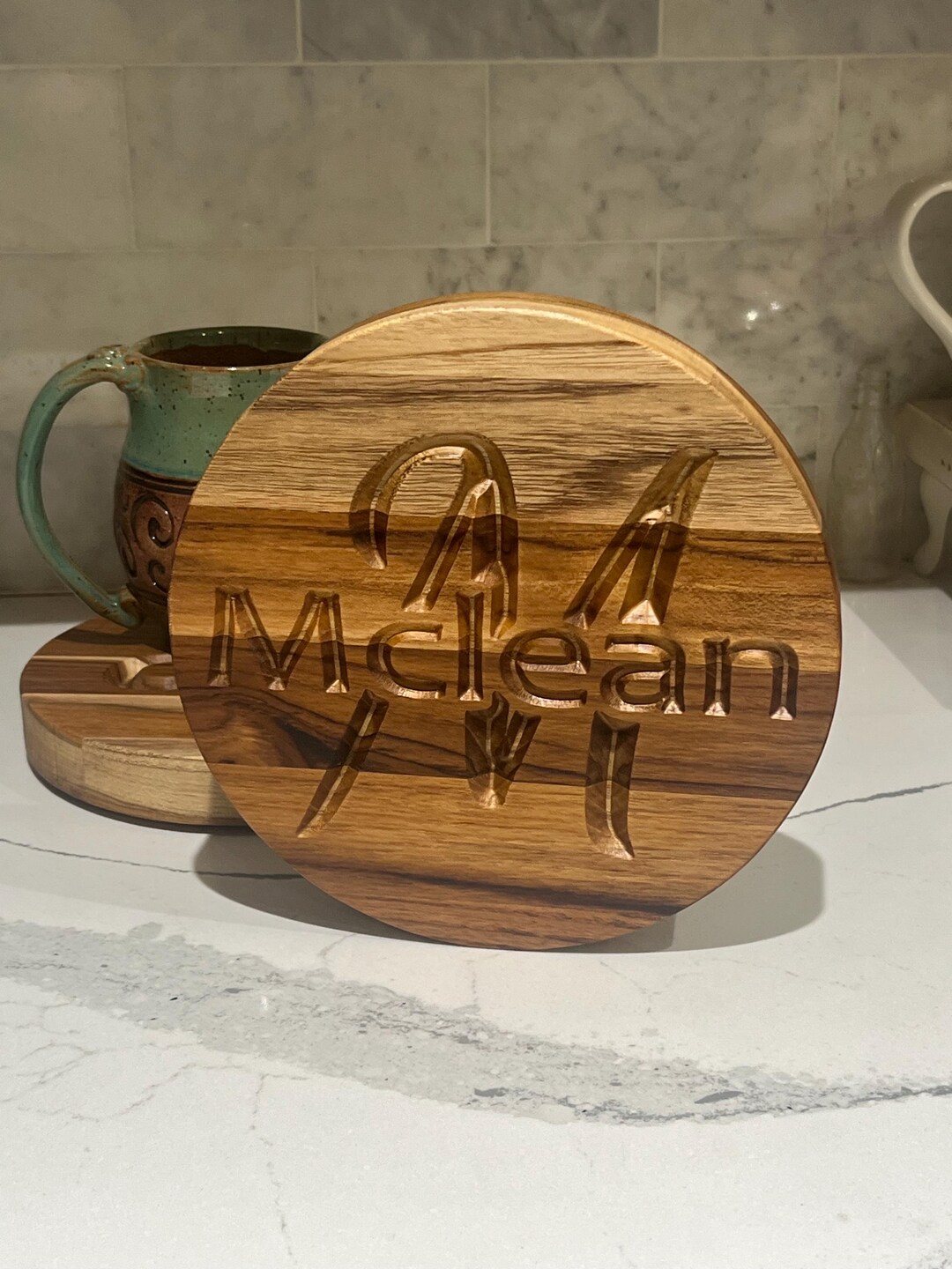 Personalized Wood Trivet, Kitchen, Wedding Gift, Housewarming Gift ...
