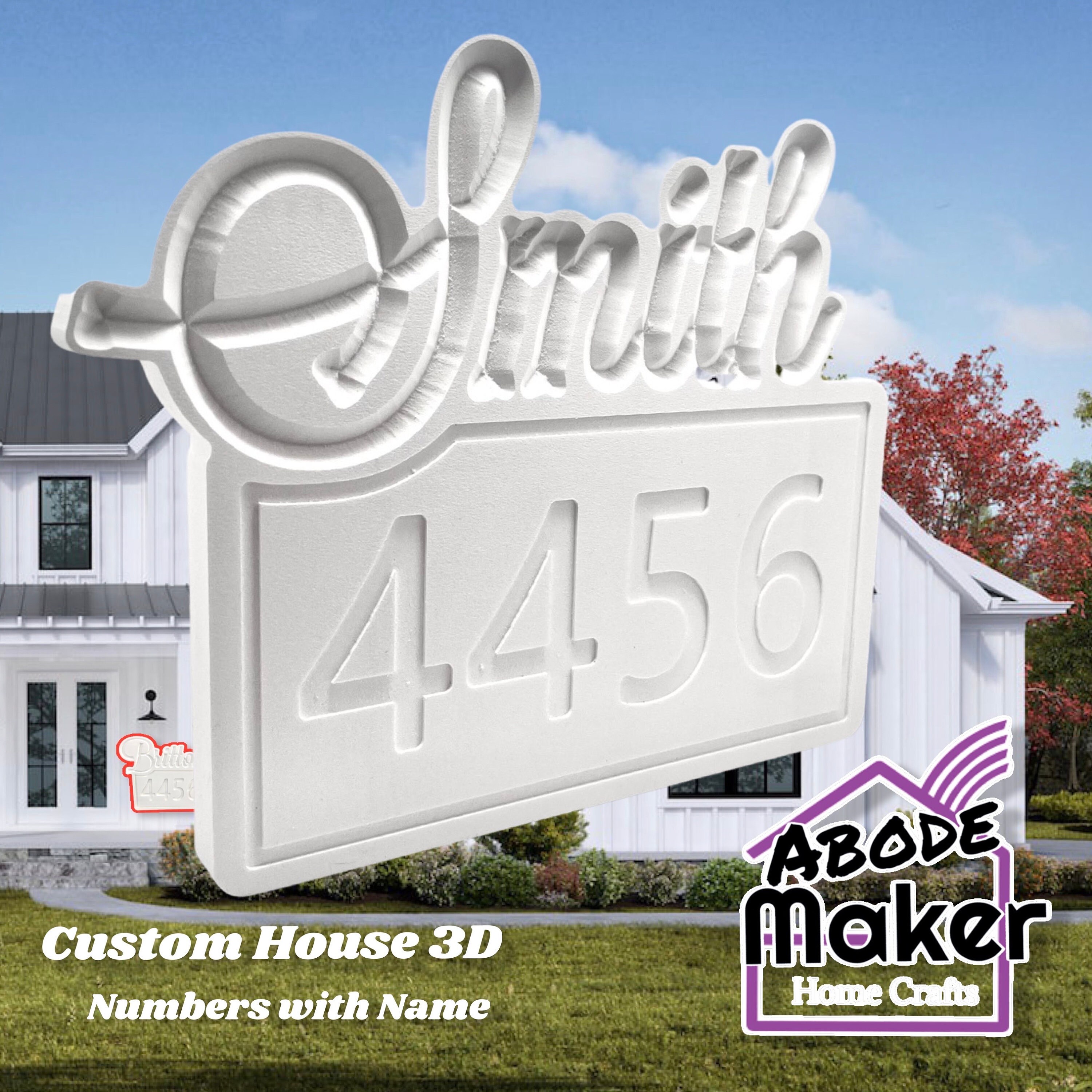 Custom Name PVC House Number-address Sign - Etsy