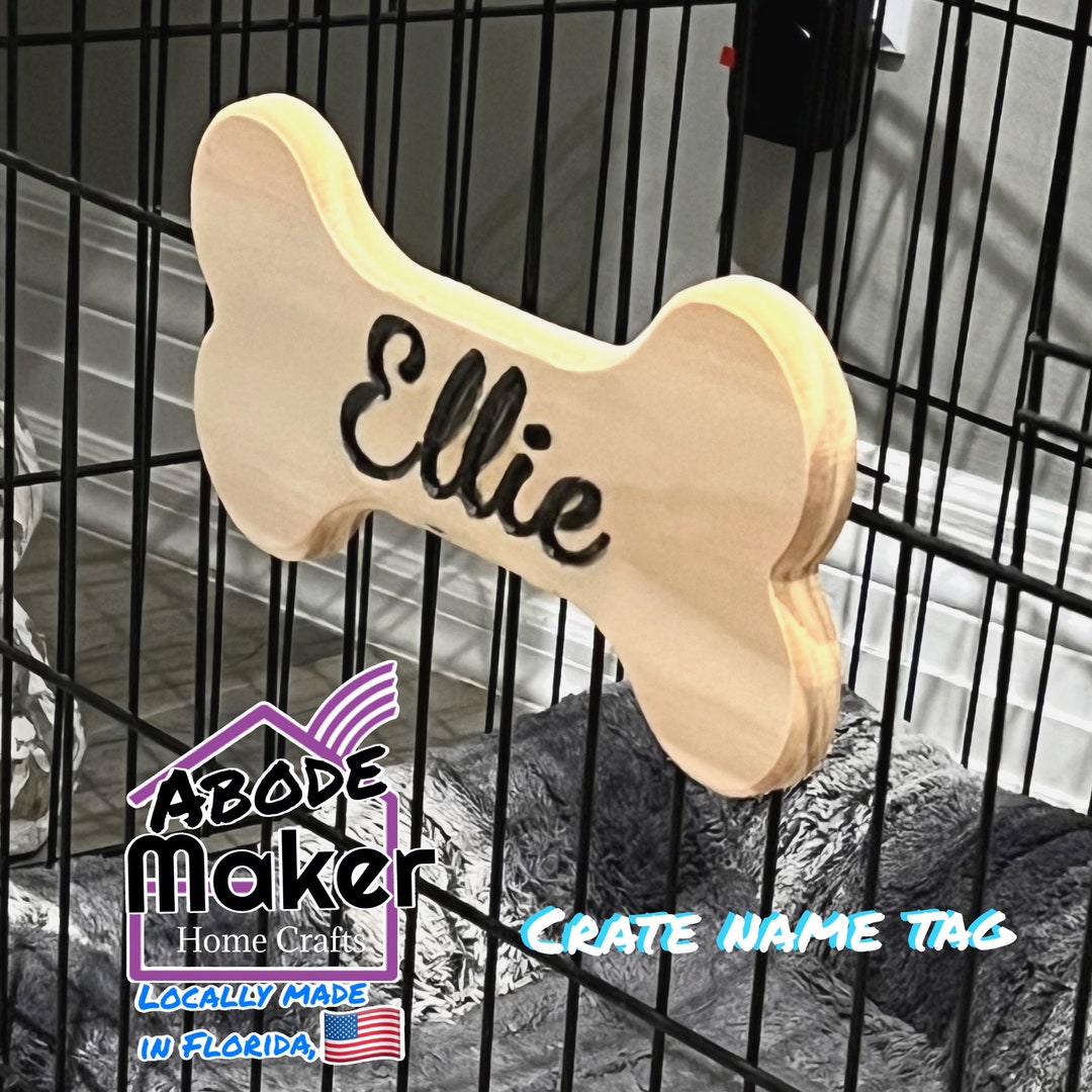 Pet Personalized Crate Sign, Custom Dog Decor, Crate Dog Decor, Hanging ...