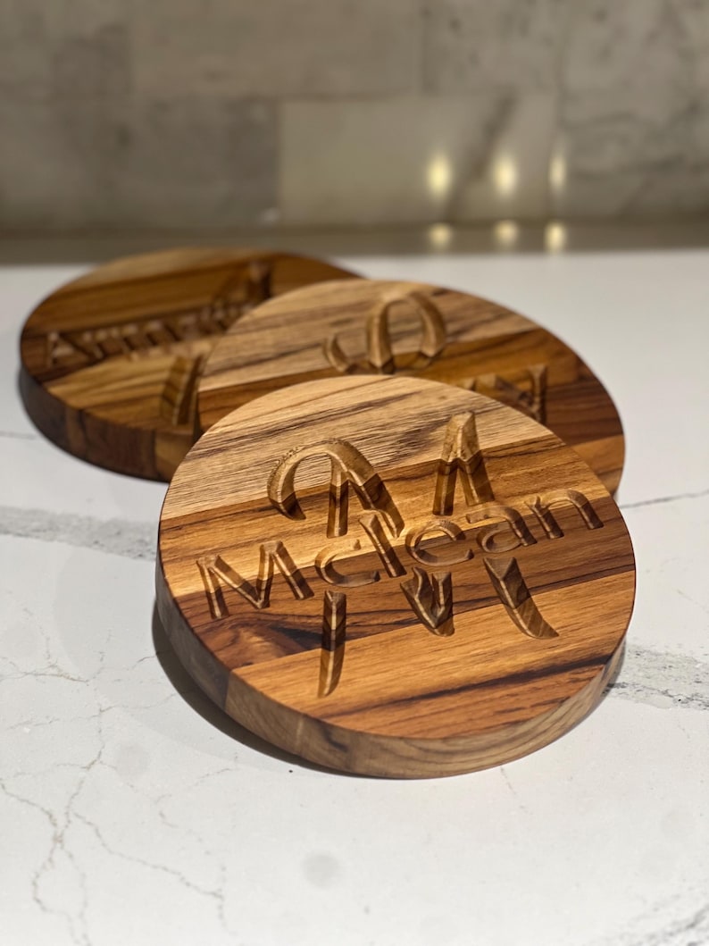 Personalized Wood Trivet, Kitchen, Wedding Gift, Housewarming Gift ...