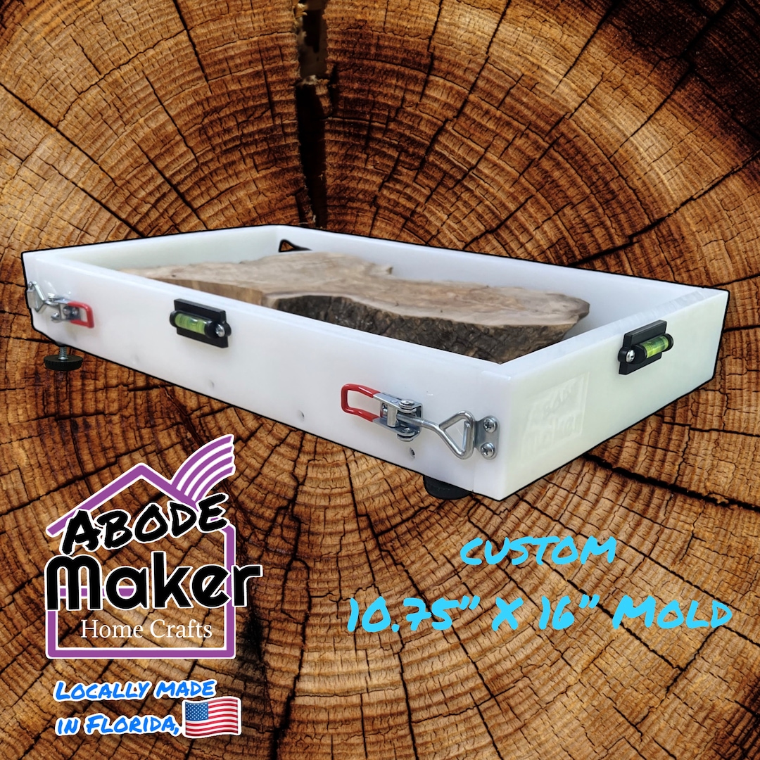 Custom 10.75”X16” Resin Epoxy Molds -forms Hdpefor Epoxy Resin Heavy ...