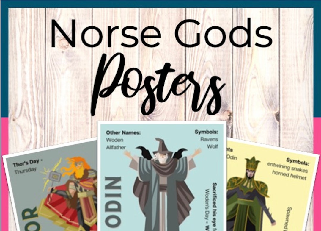 Norse Mythology Posters | Posters of the Norse Gods and Goddesses for ...