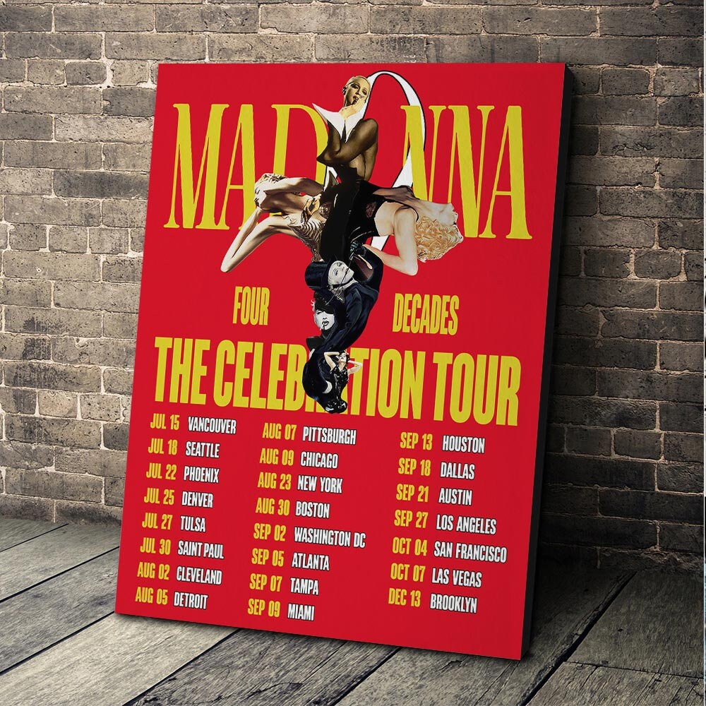 Madonna four decades the celebration Tour 2023 Poster sold by Isabella Lee | SKU 40564707 | 35% ...