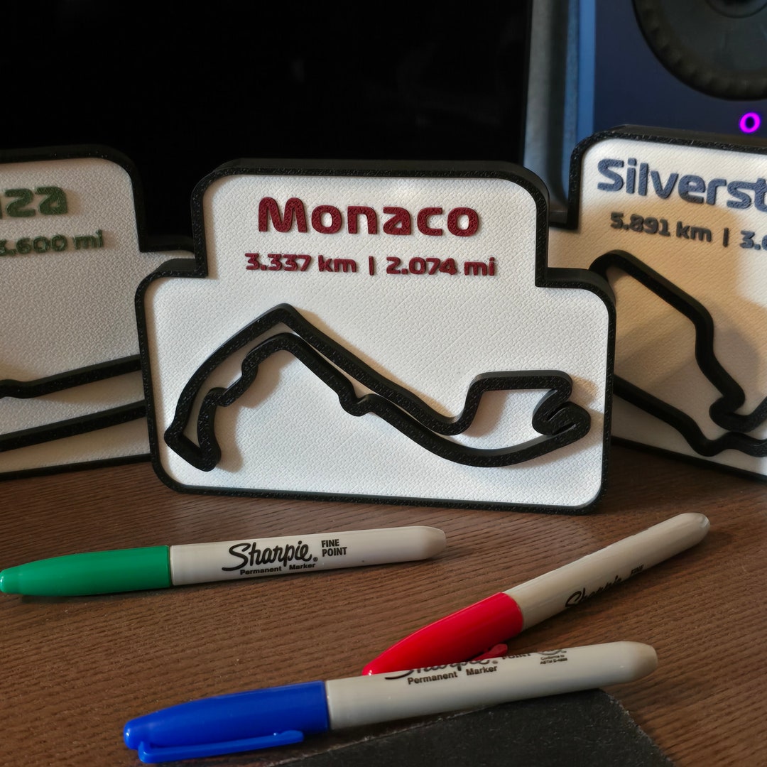 Formula 1 3D Track Wall Signs | Bookshelf Decor | Easy Wall Hang ...