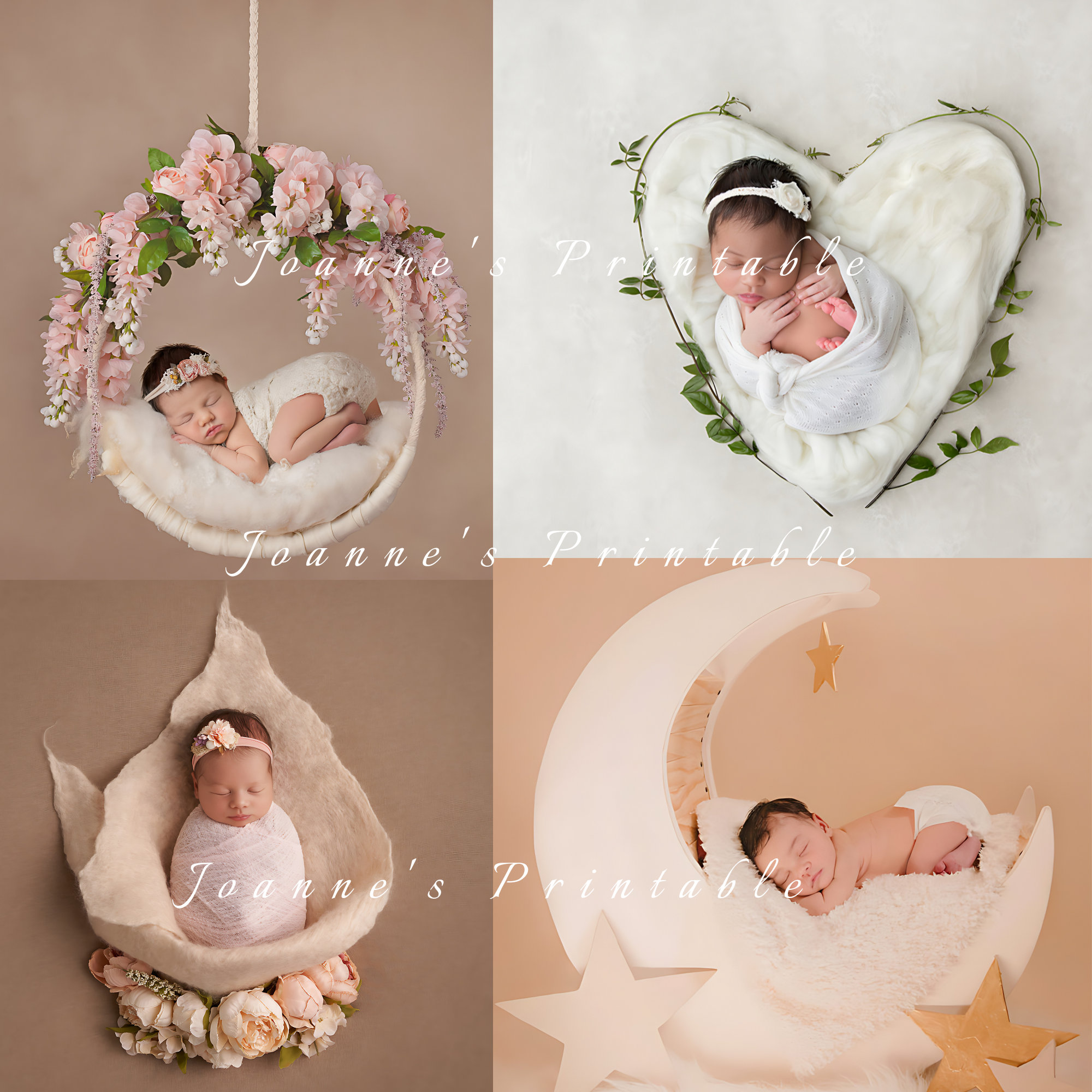 Starry Night Newborn Digital Backdrop Prints Instant Photography, Fast ...