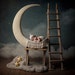 Moon Ladder Newborn Backdrop Photo Digital Print Download Instant Boho ...