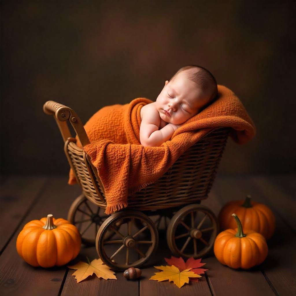 Thanksgiving Digital Backdrop - Fall Newborn Digital Background ...