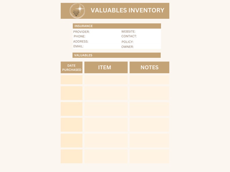 Insurance Tracker Printable, Insurance Tracking Template, Insurance ...