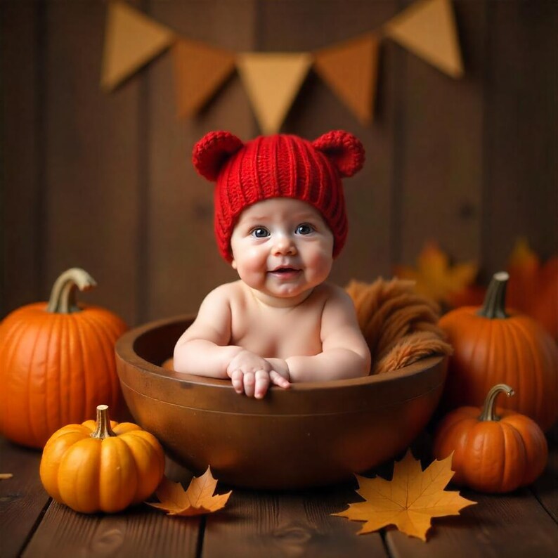 Thanksgiving Digital Backdrop - Fall Newborn Digital Background ...