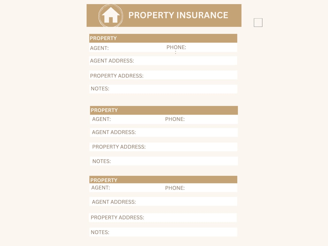 Insurance Tracker Printable, Insurance Tracking Template, Insurance ...