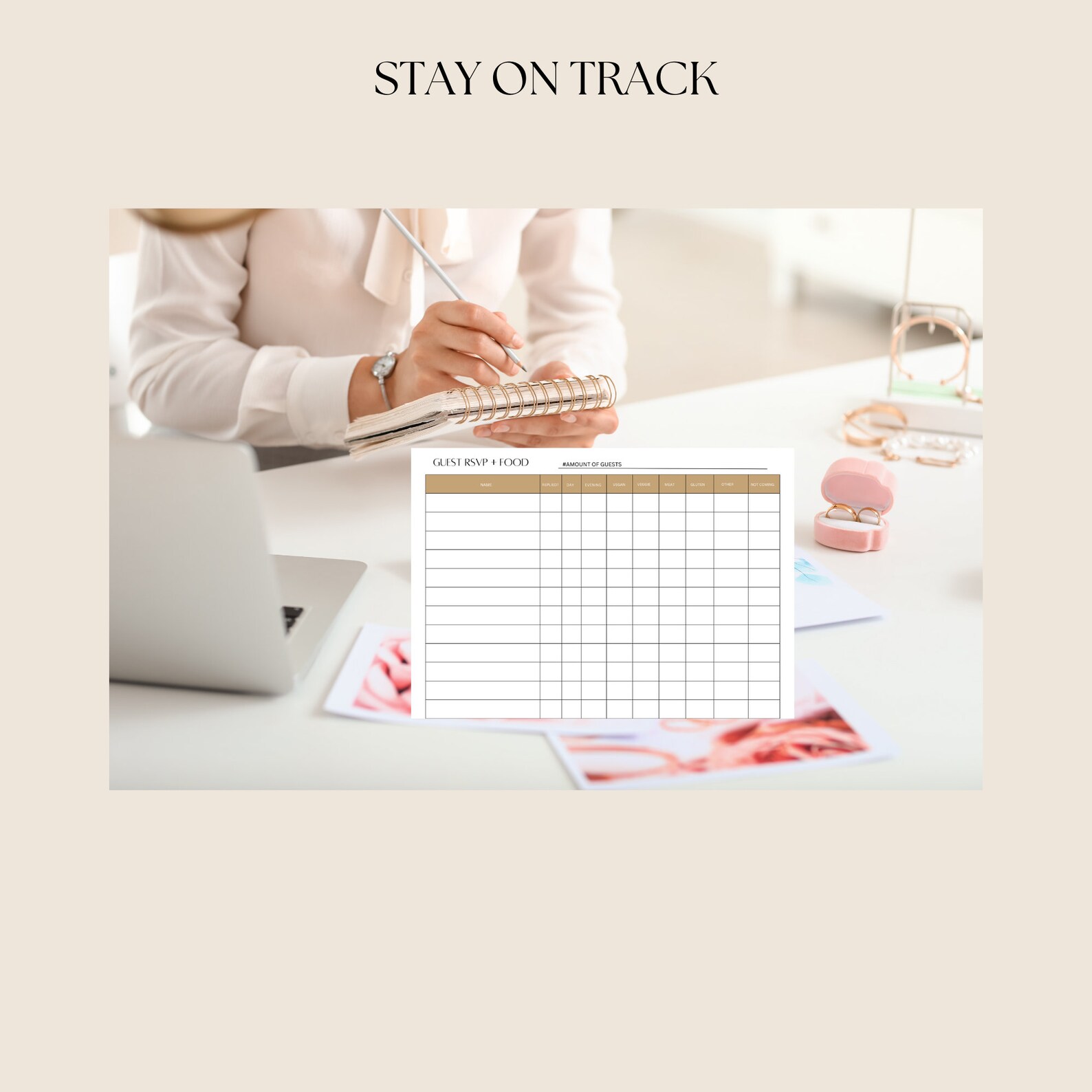 Guest List Template, Editable Guest List Tracker With RSVP, Party ...