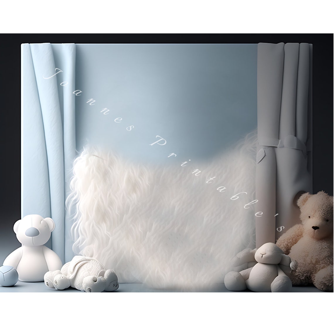 Baby Blue New Born Photography Backdrop, Photographer, Photo Prop ...