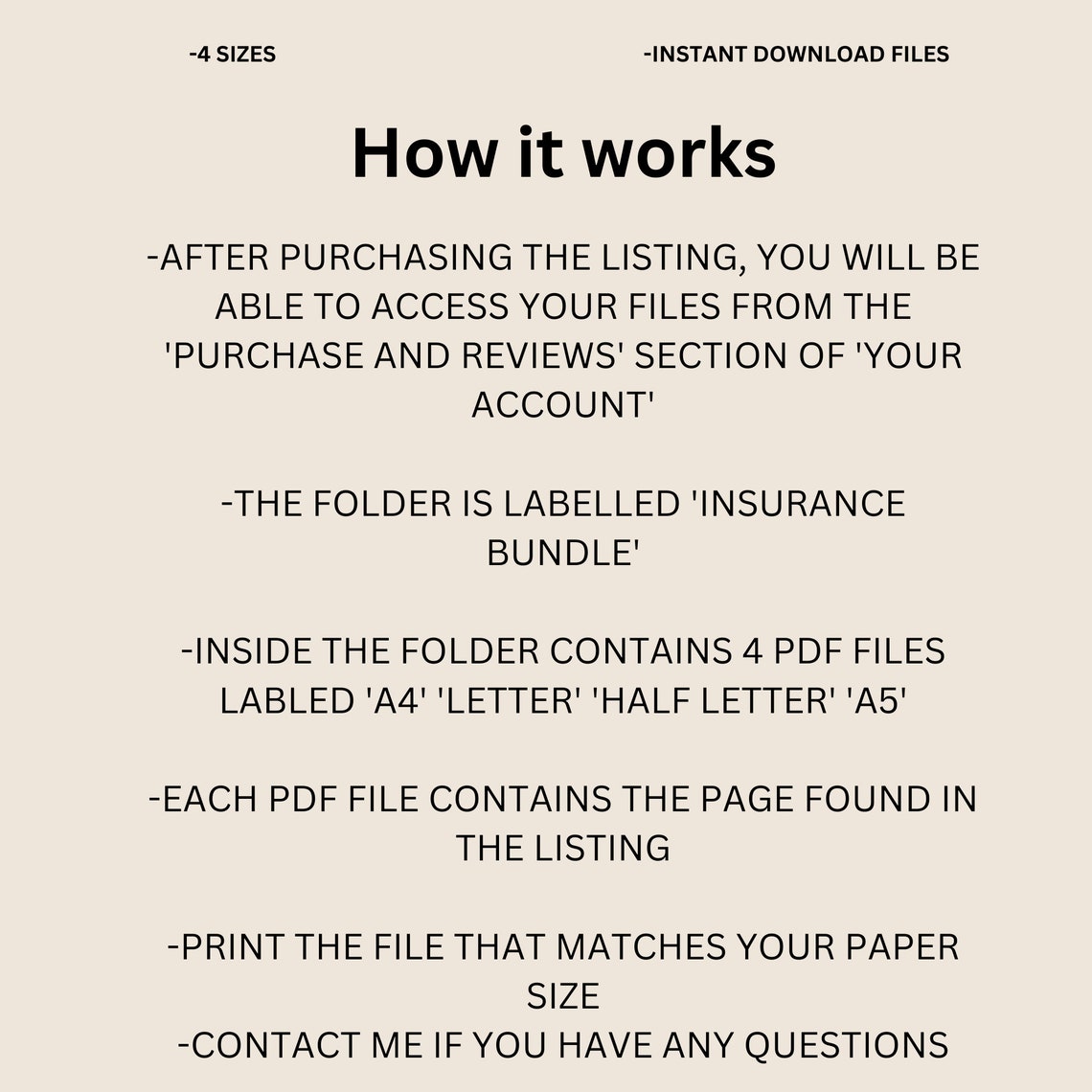 Insurance Tracker Printable, Insurance Tracking Template, Insurance ...