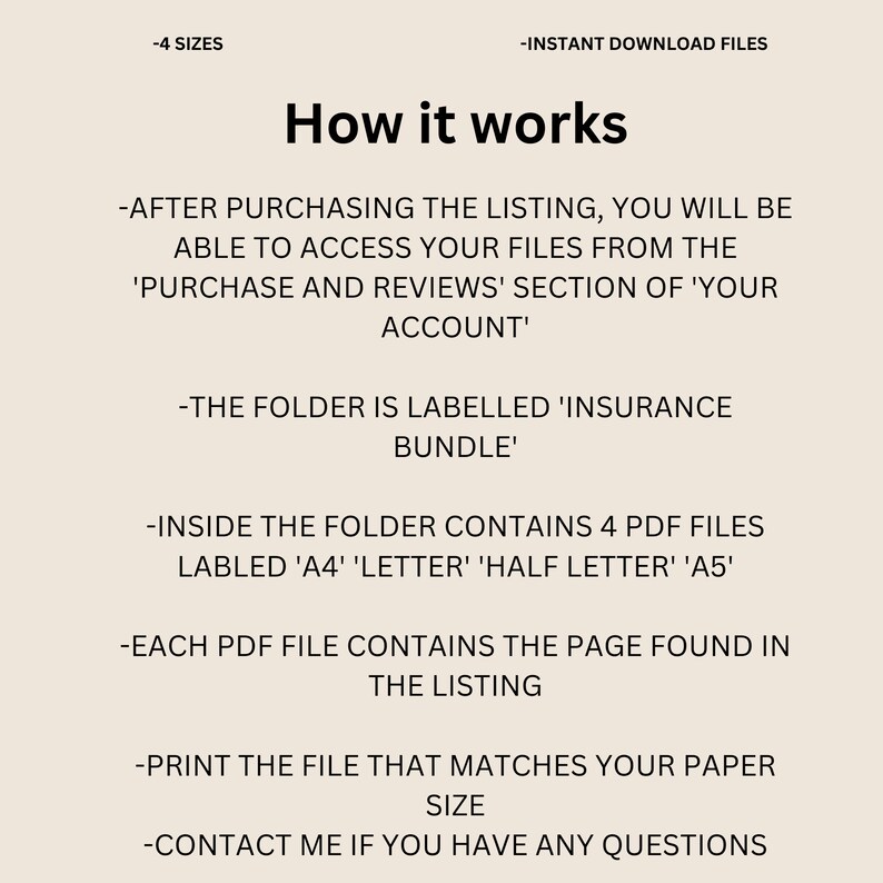 Insurance Tracker Printable, Insurance Tracking Template, Insurance ...