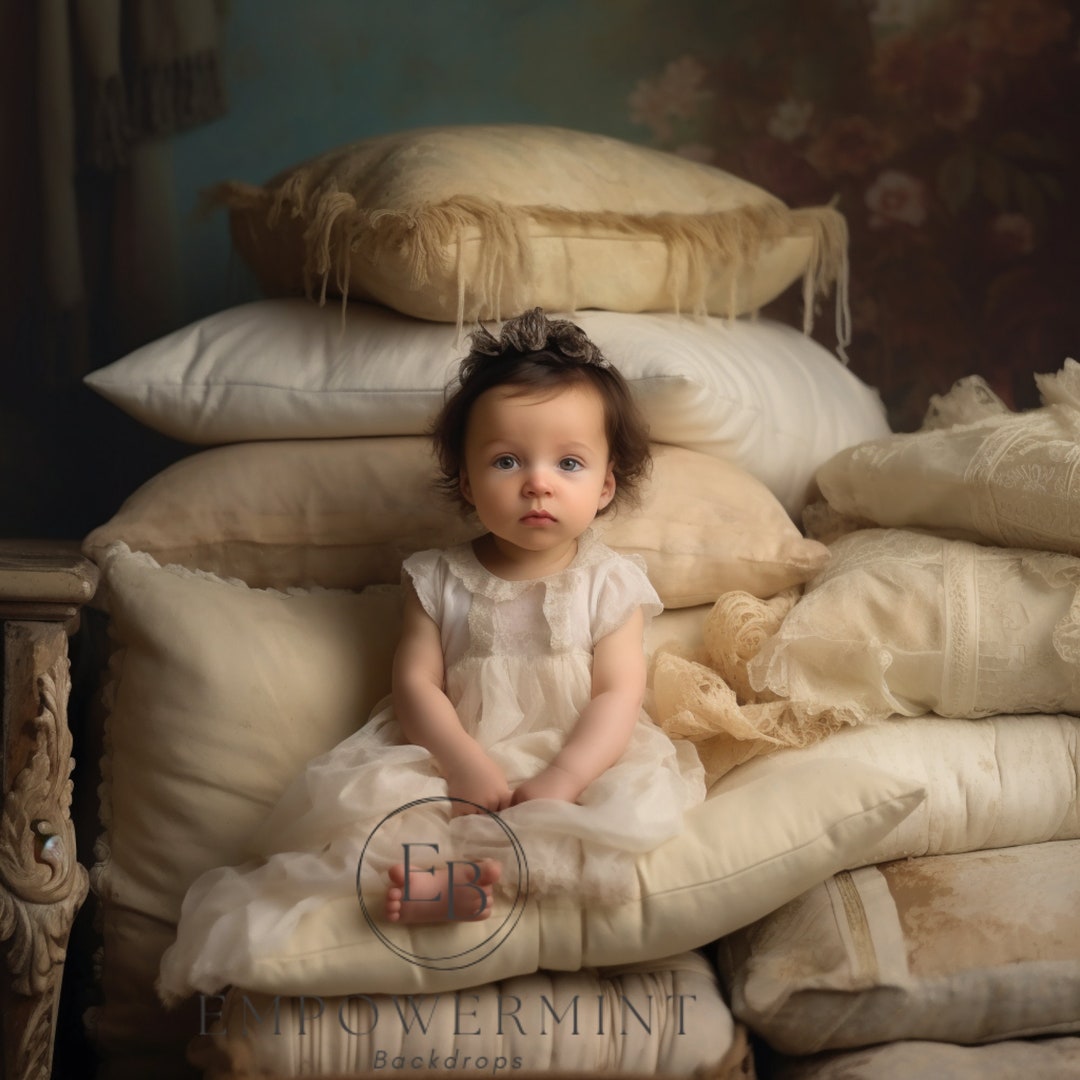Boho Child Cushion Toddler Backdrop Newborn Props Photography Backdrop ...