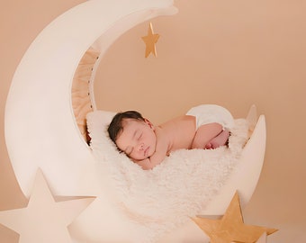Moon Ladder Newborn Backdrop Photo Digital Print Download - Etsy