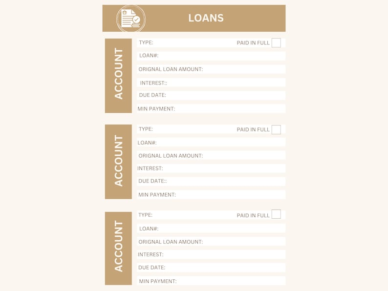 FINANCE PLANNER Bundle | Printable, Digital PDF | Budget Tracker Bundle ...