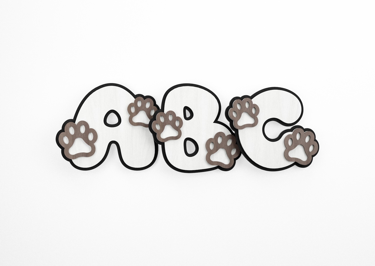 Groovy Laser Cut Letters – SVG Font Bundle, CNC Ready (digital Download ...
