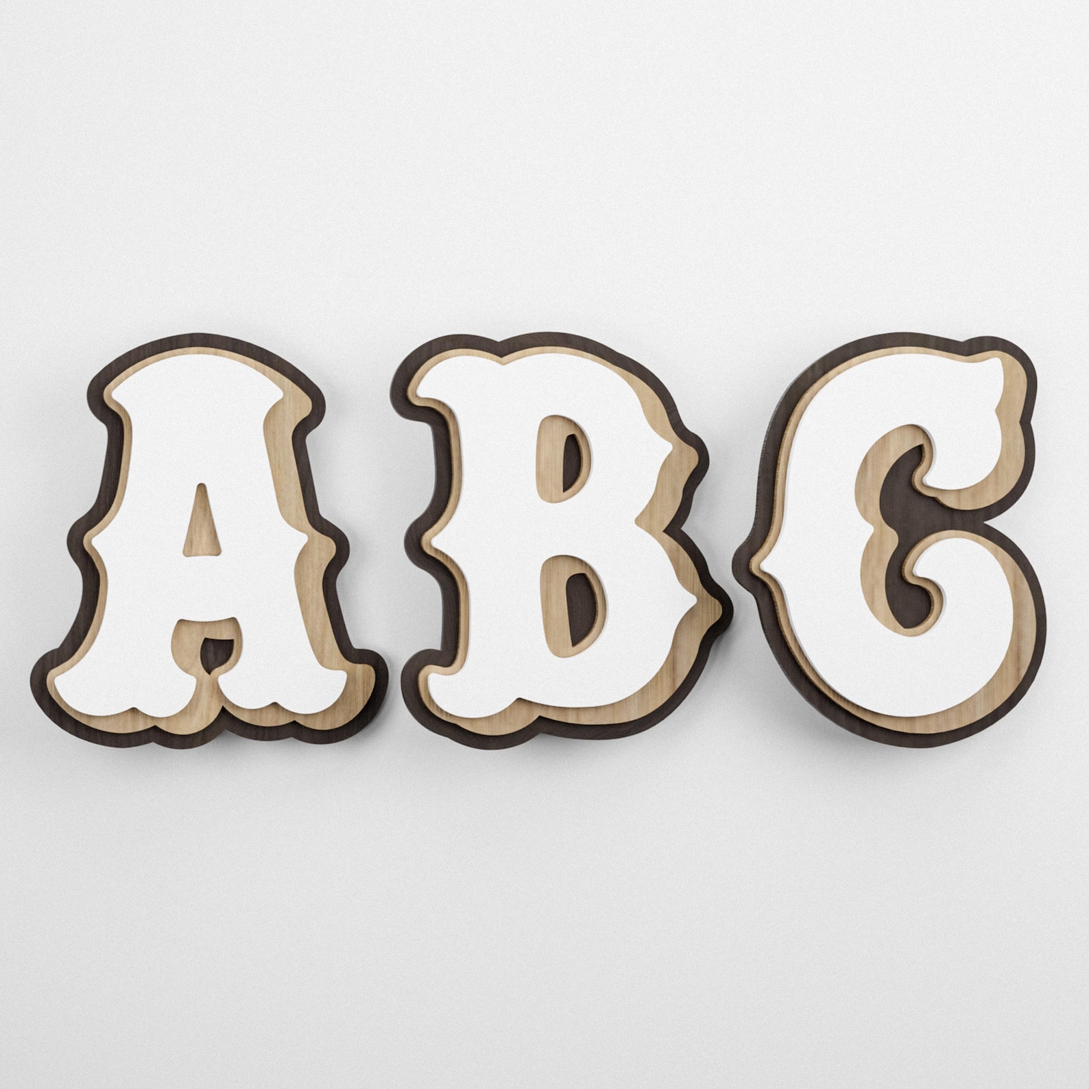 Retro Laser Cut Alphabet SVG | Vintage Style Font Design for Cricut ...