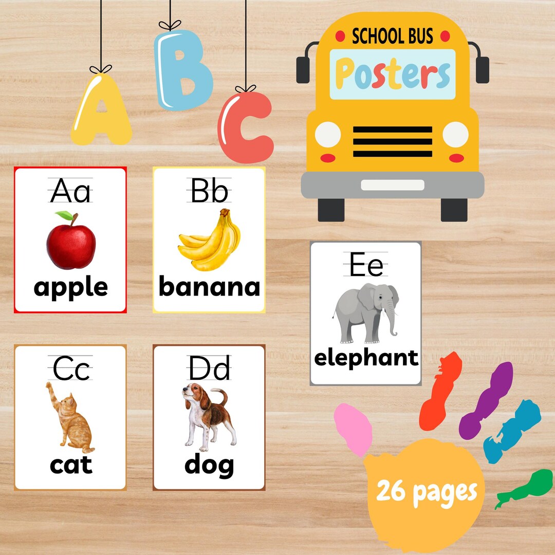 Alphabet Poster Classroom | ABC Posters | Printable | Digital Product ...