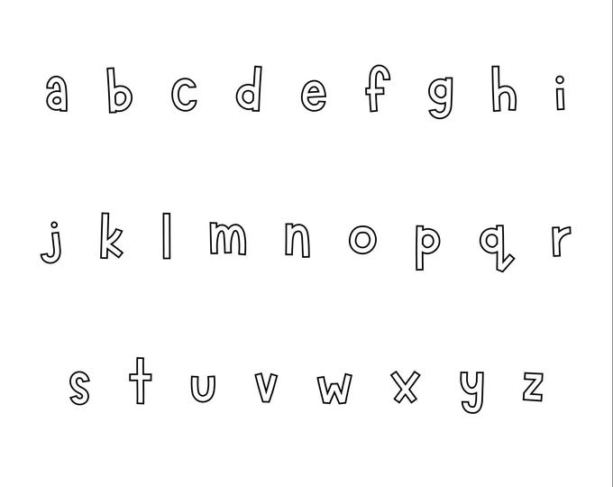 26 ABC Letters | Alphabets (uppercase) | Printable | Digital Product ...