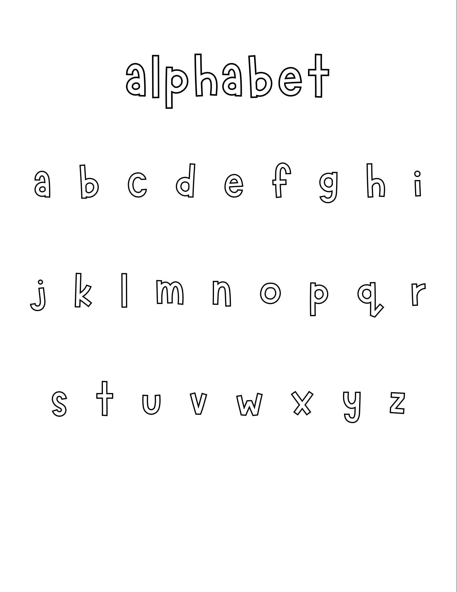 26 Abc Letters | Alphabet (lower Case) | Printable | Digital Product ...