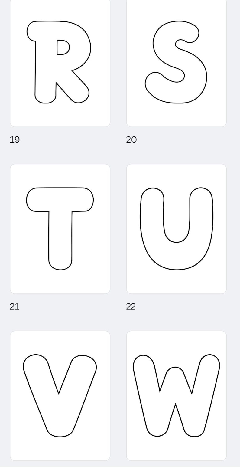 26 ABC Letters | Alphabets (uppercase) | Printable | Digital Product ...