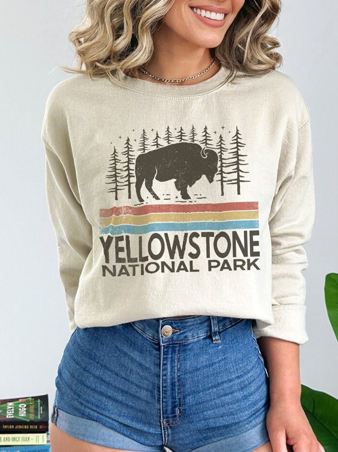 Retro Yellowstone National Park Sweatshirt | Yellowstone Sweatshirt ...