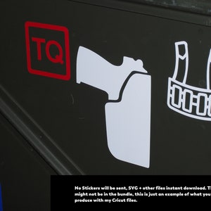 Pistol Bullet Pictograms | Reloading Pictogram | Ammo Organization ...