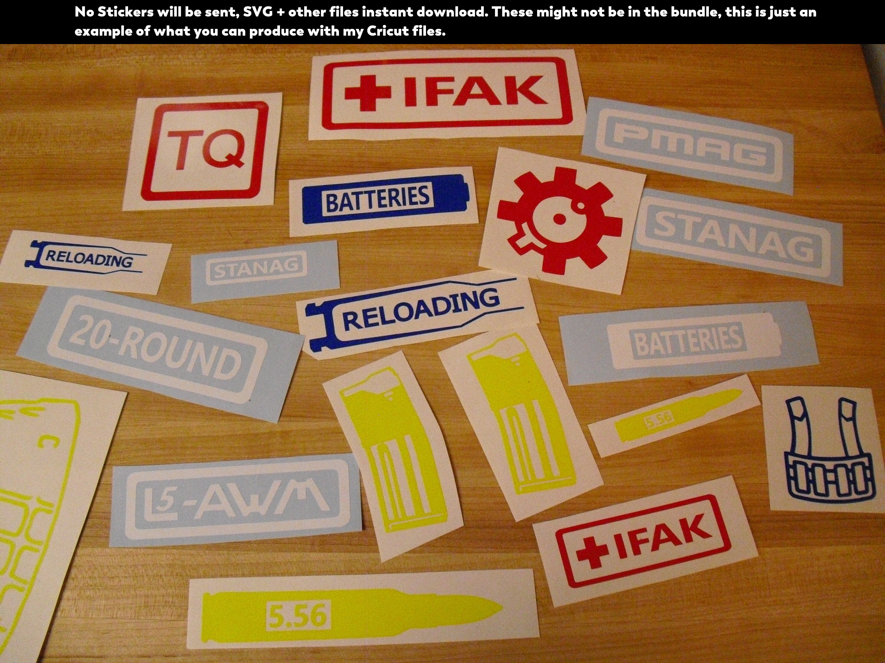Pistol Bullet Pictograms | Reloading Pictogram | Ammo Organization ...
