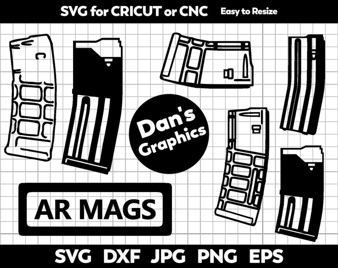 Ar15 Magazines Pictogram Reloading Pictogram Ammo Organization Label ...