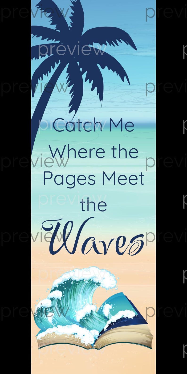 Beachy Bookmarks, Summer Reading Quotes, Set of 5 (digital Download) - Etsy