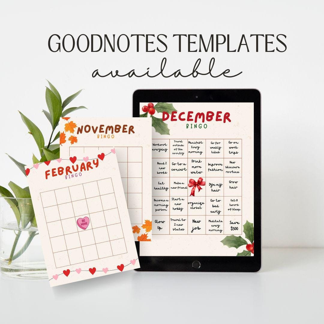 Editable Bingo Vision Board, 2025 Vision Board Bingo, Vision Board ...