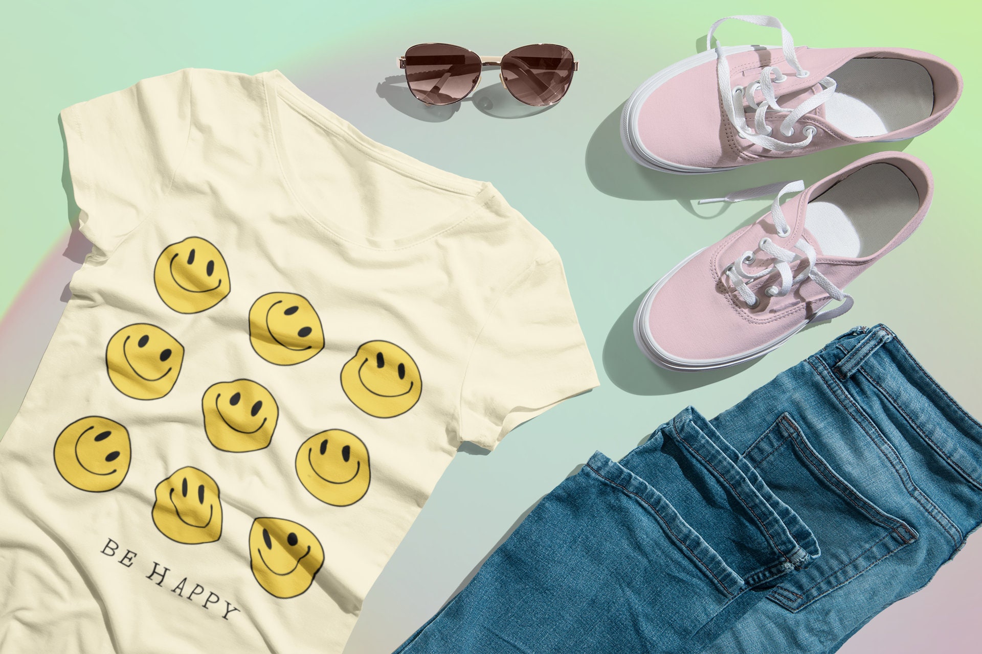 Smiley Face Shirt, Smiley Face T-shirt, Smile Shirt, Women's Shirt ...