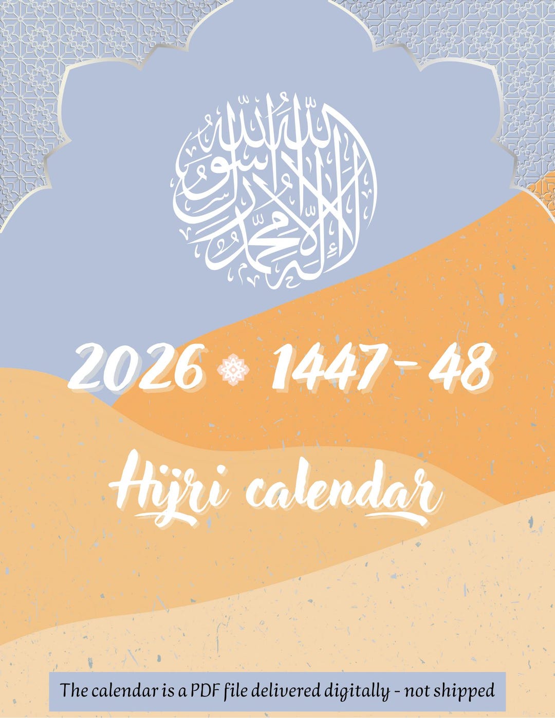 NEW 2026 Hijri Calendar, 2026 Islamic Calendar, Hijri Calendar PDF, 1447 Hijri Calendar, 1447 ...
