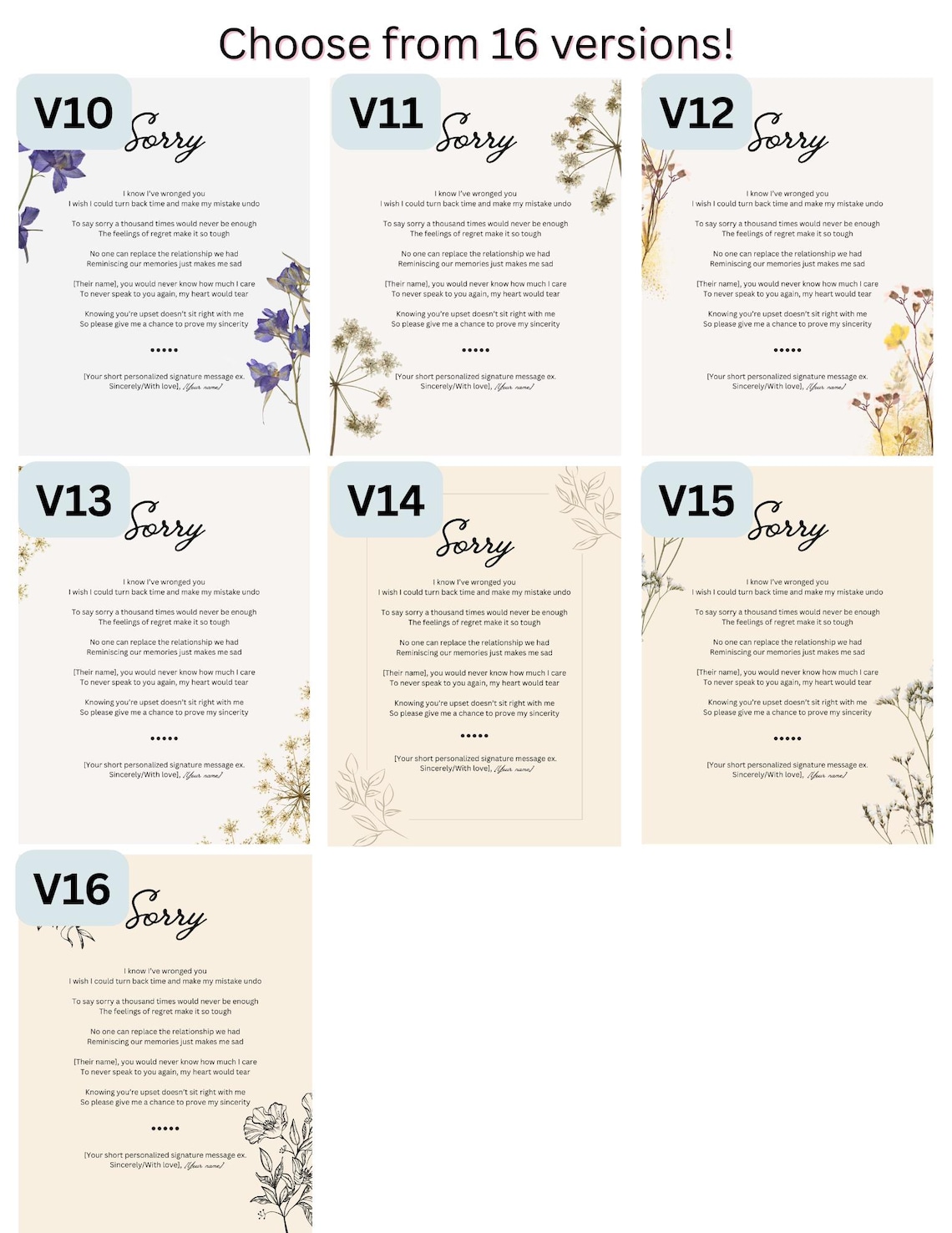 Personalized Poem Apology, Custom Poem, Apology Gift, Forgiveness Poem ...