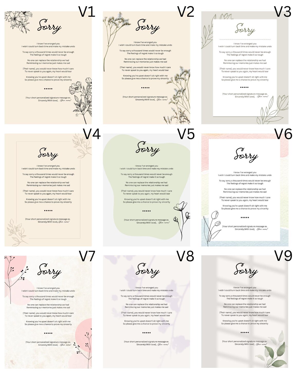 Personalized Poem Apology, Custom Poem, Apology Gift, Forgiveness Poem ...