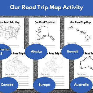 Road Trip Activity Pack - Printable Travel Game Bundle for Kids ...