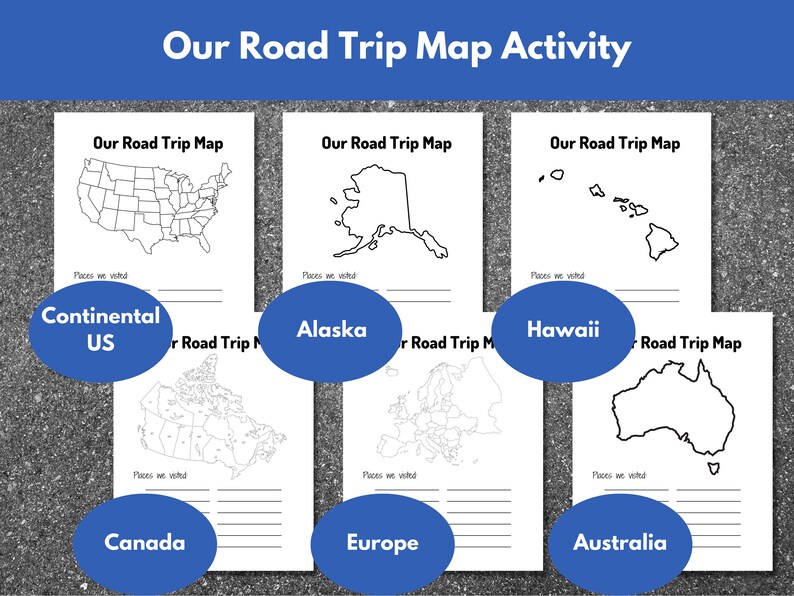 Road Trip Activity Pack Printable Travel Game Bundle for Kids, Toddlers ...
