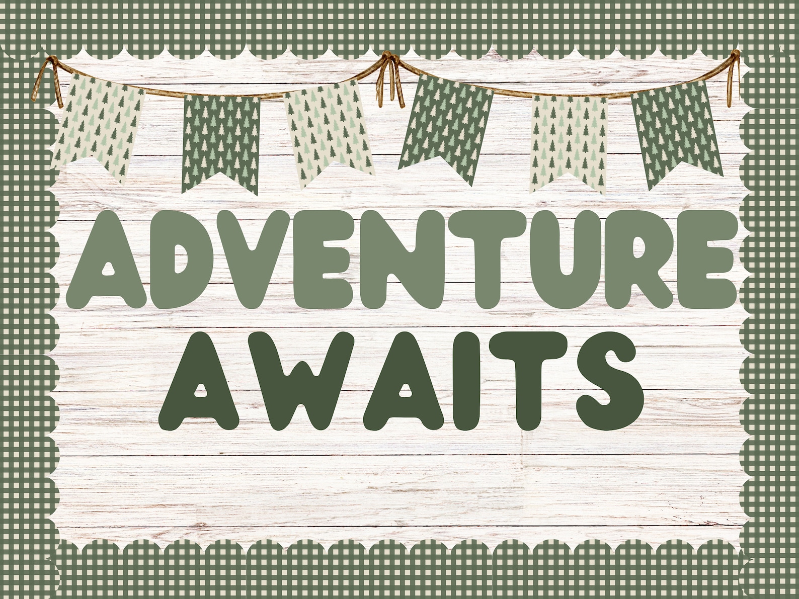 PRINTABLE Forest Bulletin Board Borders Nature Bulletin Borders With ...