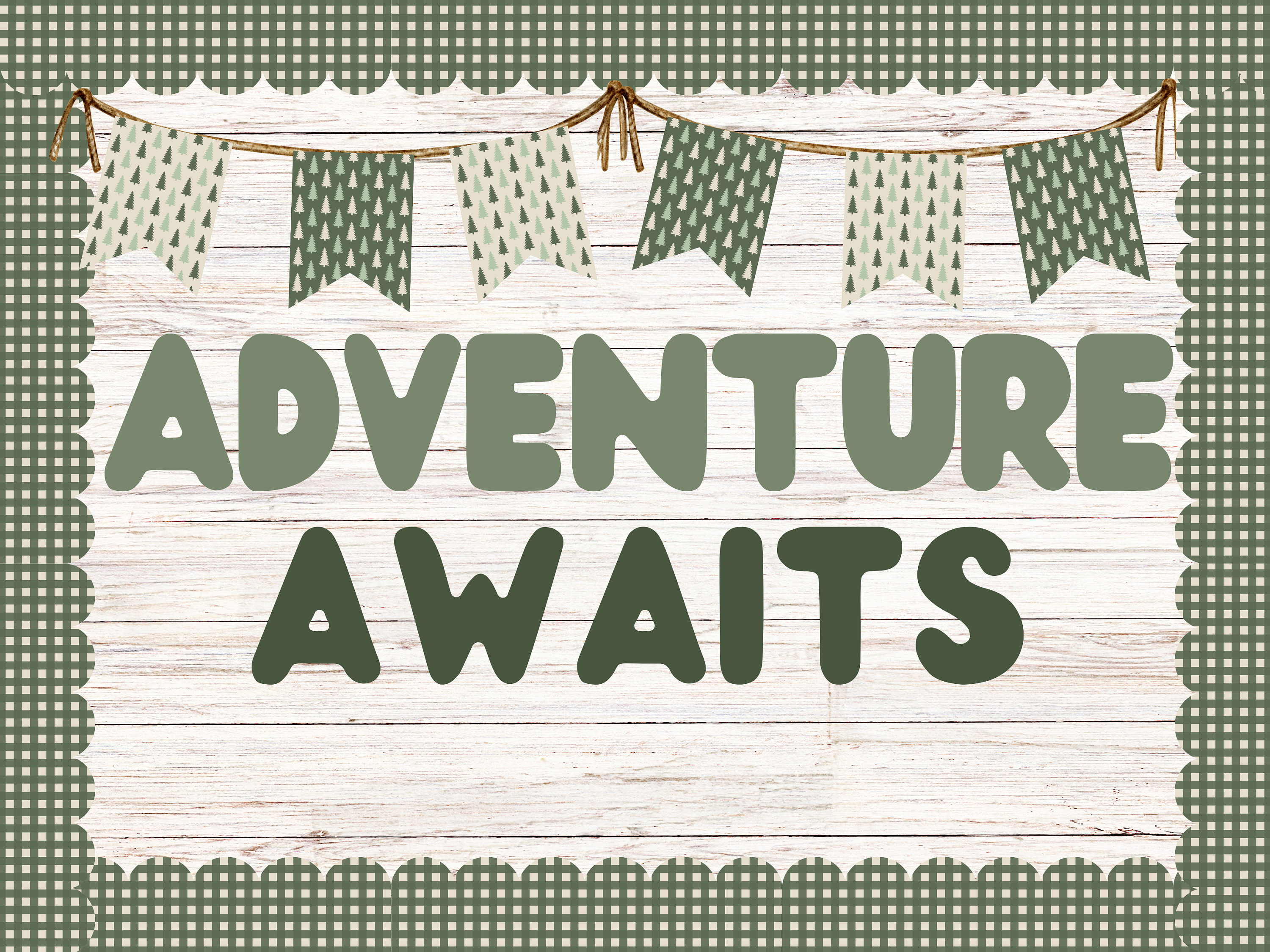 PRINTABLE Forest Bulletin Board Borders Nature Bulletin Borders With ...