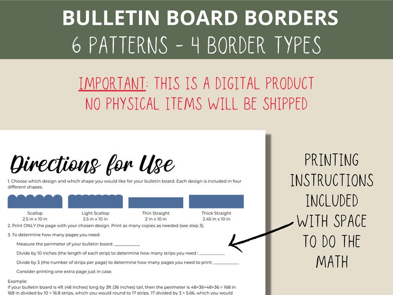 PRINTABLE Forest Bulletin Board Borders Nature Bulletin Borders With ...