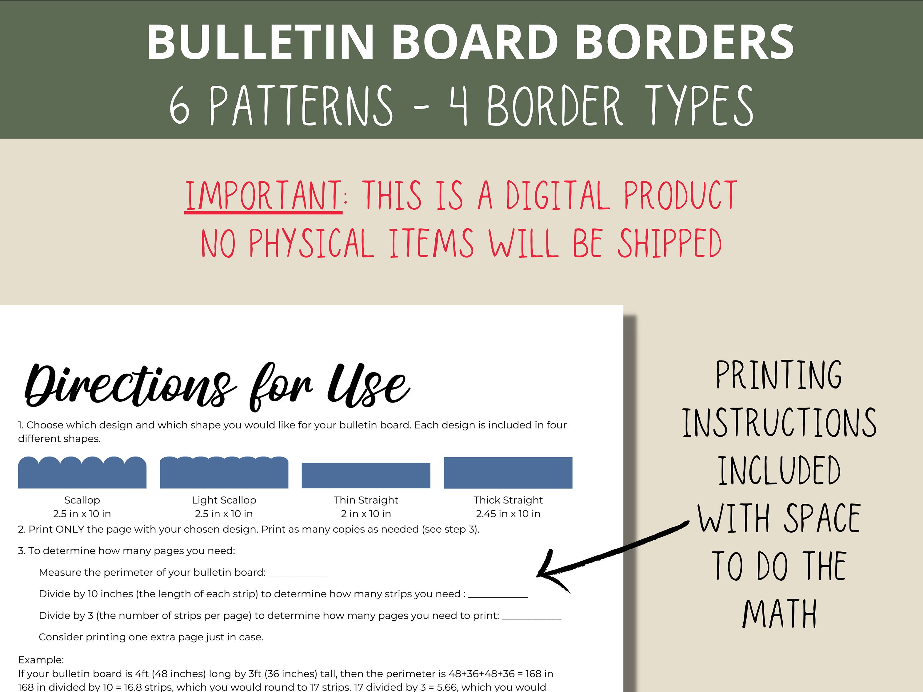 PRINTABLE Forest Bulletin Board Borders Nature Bulletin Borders With ...