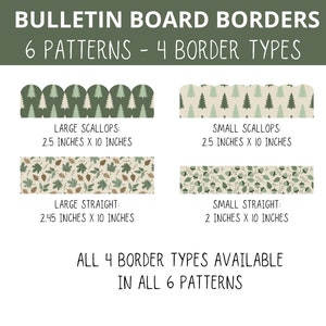 PRINTABLE Forest Bulletin Board Borders - Nature Bulletin Borders With ...