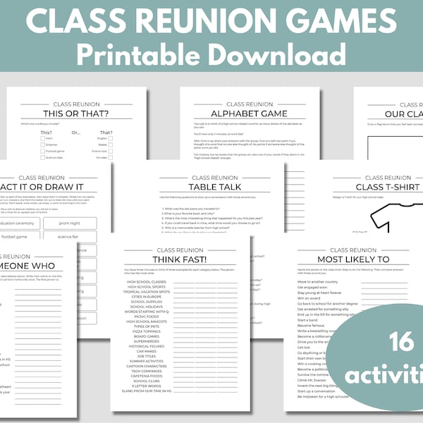 50th Class Reunion - Etsy