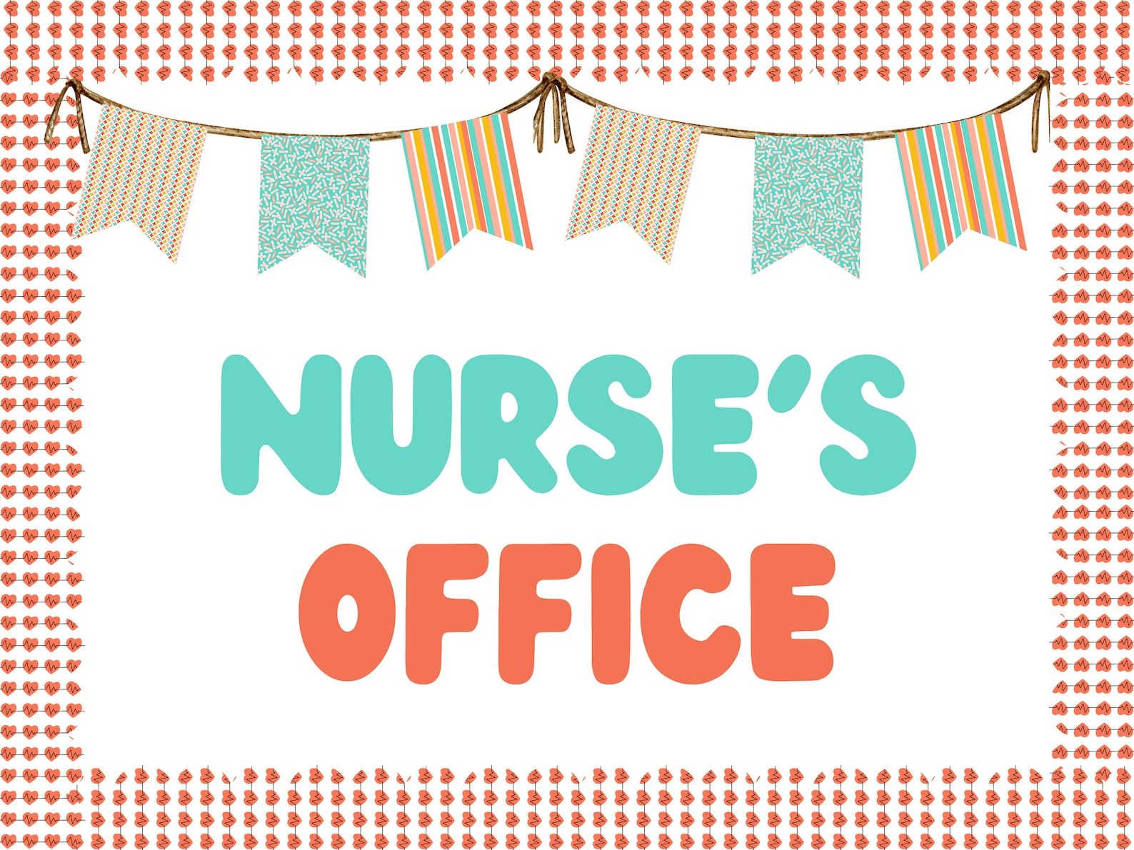 PRINTABLE Nurse Bulletin Board Borders - Bulletin Borders W/ Circle ...