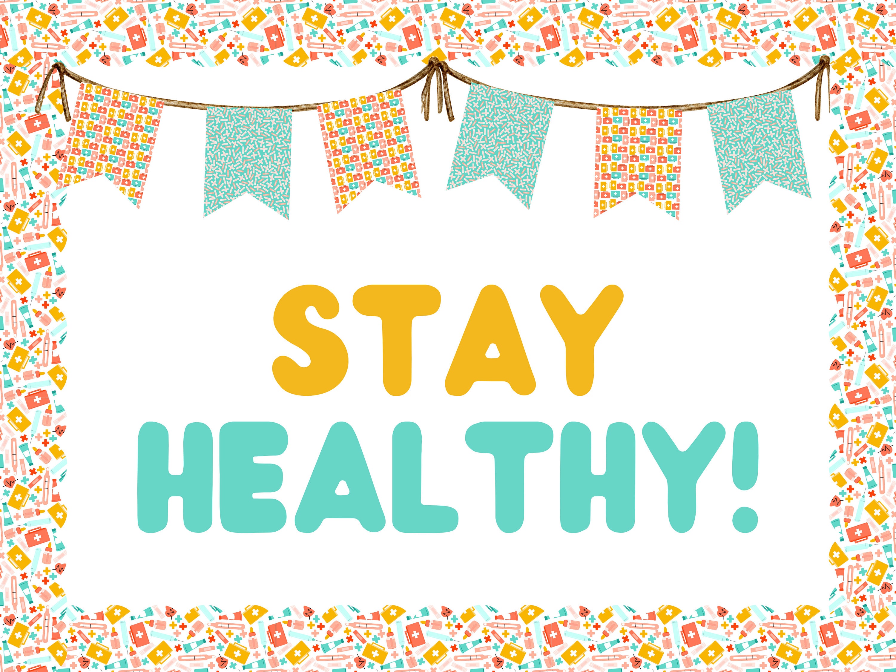 PRINTABLE Nurse Bulletin Board Borders - Bulletin Borders W/ Circle ...