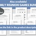 Family Reunion Game family History Skits Printable - Etsy